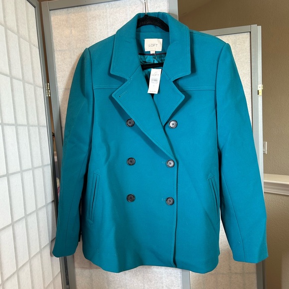 LOFT | Jackets & Coats | Nwt Loft Lined Coat In Teal | Poshmark